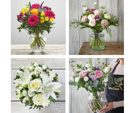 Vase made with beautiful fresh flowers