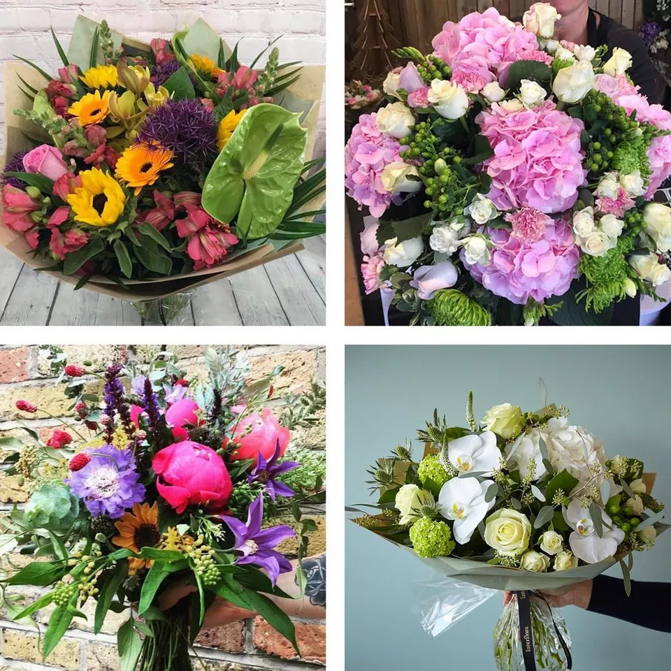 Lily free hand-tied bouquet made with beautiful fresh flowers