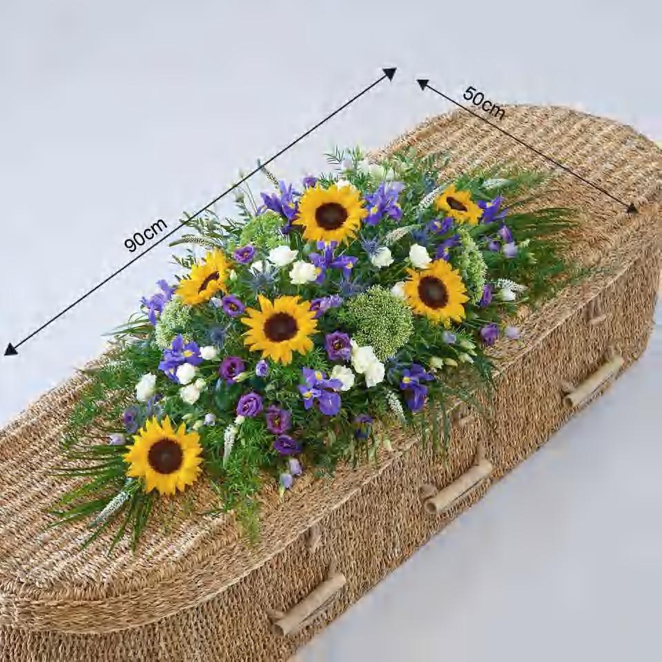 Sunflower Mix Casket Spray